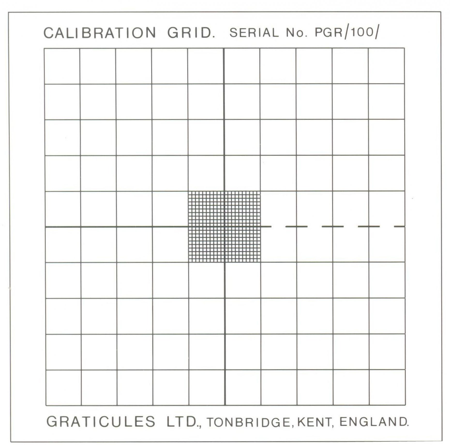 Pgr100 Calibration Grid