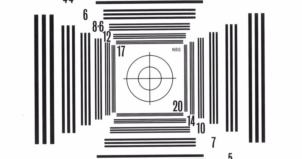 R60 NBS 25 Test Chart