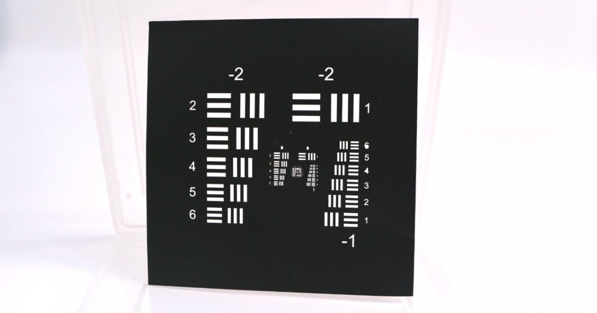 R74 USAF Thermal Imaging Test Chart Group -2/1 to Group 4/6