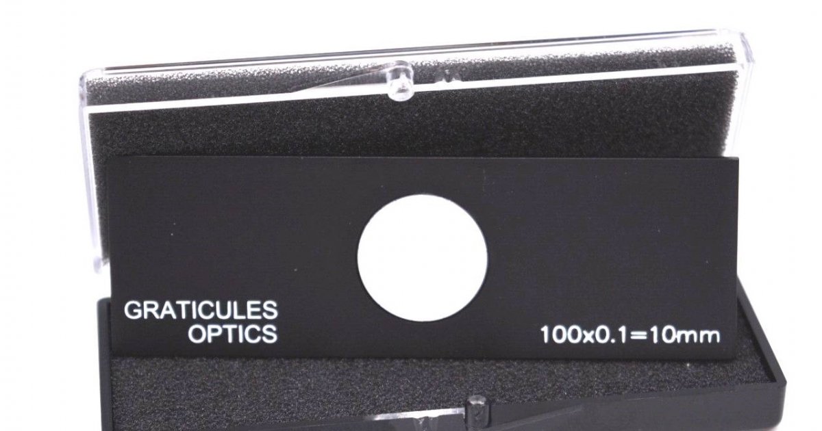 S1R Stage Micrometer 10mm/0.1mm, Reflected Light